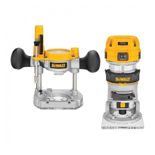 【商品名】 DEWALT ルーター固定/プランジベースキット、可変速度、最大トルク 1.25 HP (DWP611PK) DEWALT Router Fixed/Plunge Base Kit, Variable Speed, 1.25-H...
