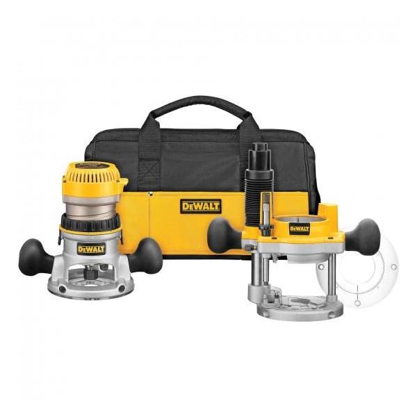 【商品名】 DEWALT ルーター、固定およびプランジベースキット、ソフトスタート、12アンペア、24,000 RPM、可変速度トリガー、有線 (DW618PKB) DEWALT Router, Fixed and Plunge Base ...