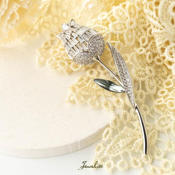 Jeweliss ブローチ Imperium インペリウム チューリップ クリスタル 花 フラワー ジュエリス アクセサリー コサージュ セレモニー ギフト プレゼント 母の日□ 本州送料無料 即納