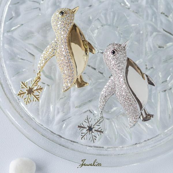 Jeweliss ブローチ Taimy タイミィ ペンギン クリスタルパヴェ マリン ジュエリス 結晶 おしゃれ 可愛い アクセサリー セレモニー ギフト プレゼント□ 本州送料無料 即納