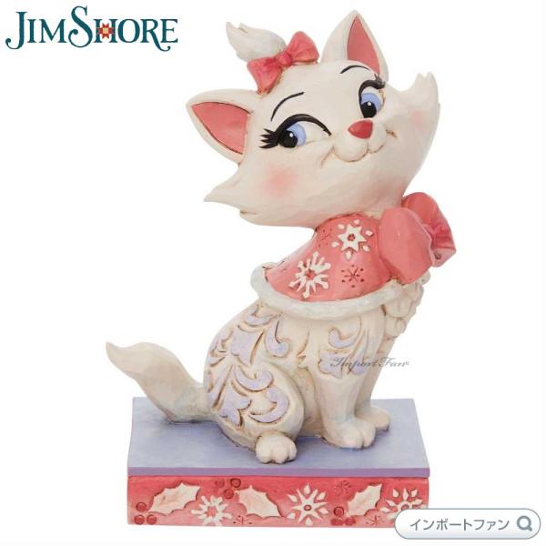 ジムショア おしゃれキャット マリー クリスマス ミニ ディズニー 6010875 Marie Christmas PP JimShore □