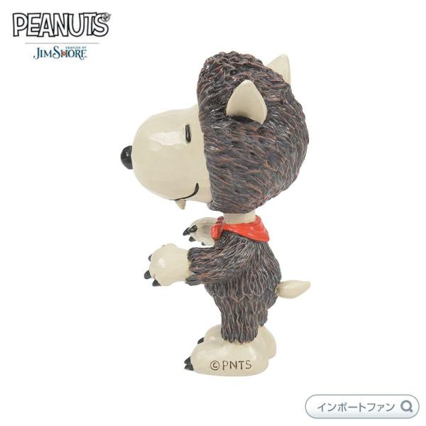 ジムショア スヌーピー オオカミ衣装 ミニ ハロウィン ピーナッツ 6014622 Snoopy Werewolf Mini JimShore □