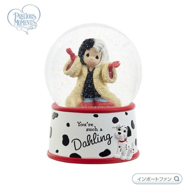 プレシャスモーメンツ  クルエラ・デ・ヴィル ミュージカル スノーグローブ オルゴール  221109 You're Such A Dahling Disney Cruella De Vil Musical Snow Globe Preci...