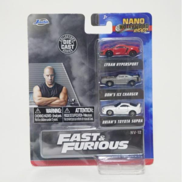 メーカー/ブランド：Jada toys（ジャダトイズ）スケール：ナノカー(約4cm)ワイルドスピードシリーズ(Fast &amp; Furious)から3種類のナノカーが登場です。・LYKAN HYPERSPORT(ライカン・ハイパースポー...