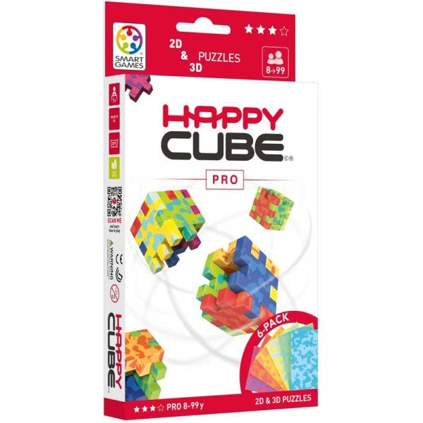 メーカー：SMART GAMES（スマートゲームス）ブランド：HAPPY CUBE（ハッピーキューブ）プロ向けパズル！「ハッピーキューブ プロ」は、鮮やかな色とカモフラージュ模様が特徴です。ハッピーキューブプロを遊ぶと、以下の認知能力が刺激...