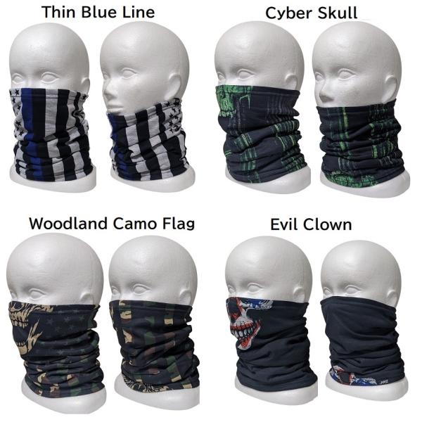 [ZAN headgear] Motley Tube Fleece軽くて暖かい裏フリースのネックウォーマー！上下を逆にする事でスカル柄を出したり隠したり、印象を変えられます♪ロング丈で顔まで上げられ、落ちない太さなのでフェイスガードとしても...