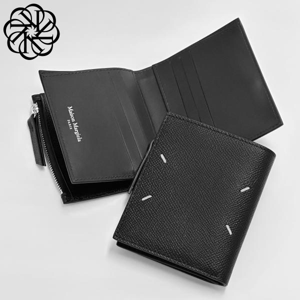 MAISON MARGIELA メゾンマルジェラ ライン11 二つ折り財布 SA1UI0020 P4745 T8013 BLACK■ 素材  : カーフスキン (レザー)■ 色   : BLACK (ブラック)■ 金具  : シルバー■ 仕...