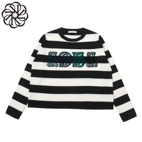 MAX MARA マックスマーラ 長袖ニット VITERBO ヴィテルボ 1366091 600 007 WHITE+BLACK■ 素材  : ウール100%■ 厚さ  : 薄手■ 色   : WHITE+BLACK (ホワイト+ブラック)...