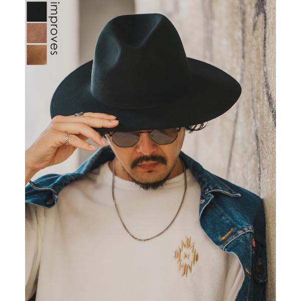 ▼アイテム詳細▼クラシックで上品な印象を与える大人のデザインのフェルトハット。●羊毛（ウール）使用した柔らかくしなやかなフェルト生地●ブラック、ブラウン、ベージュのカラーをご用意●モノトーンやアースカラーと合わせると季節感も演出可能●中折れ...