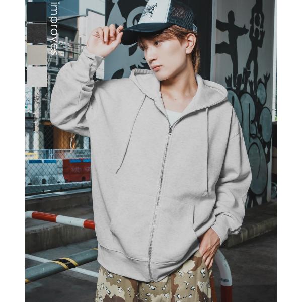 ▼アイテム詳細▼ふんわりとした綿のような肌触りが心地よい裏起毛ジップパーカー。●コットンのような柔らかな風合いの綿タッチ素材●ふっくらとしたボリューム感のある肉厚な裏起毛仕様●肩を落としたドロップショルダーのビッグシルエット●インナーを選ば...