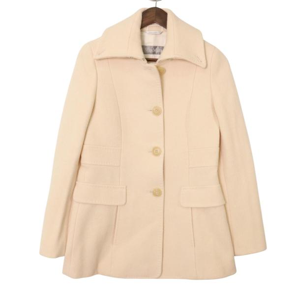 ■ブランドMax Mara■カラーアイボリー■サイズ表示40■素材ウール100%■実寸サイズ（cm）肩幅：38　身幅：43　着丈：72.5　袖丈：62.5　裄丈：その他：※多少の誤差はご了承下さい。■備考・仕様生地感：厚め　季節感：冬■コン...