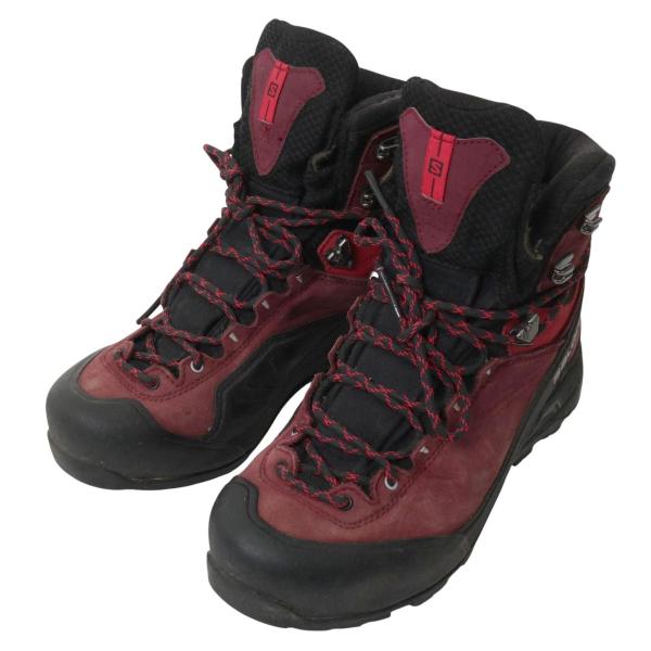 ■ブランドSalomon サロモン■カラーえんじ、黒■素材■サイズサイズ表示：23.5アウトソール：27.5cmワイズ：9.5cmヒール：cm※多少の誤差はご了承下さい。■付属品{item.attribute.custom_accessor...