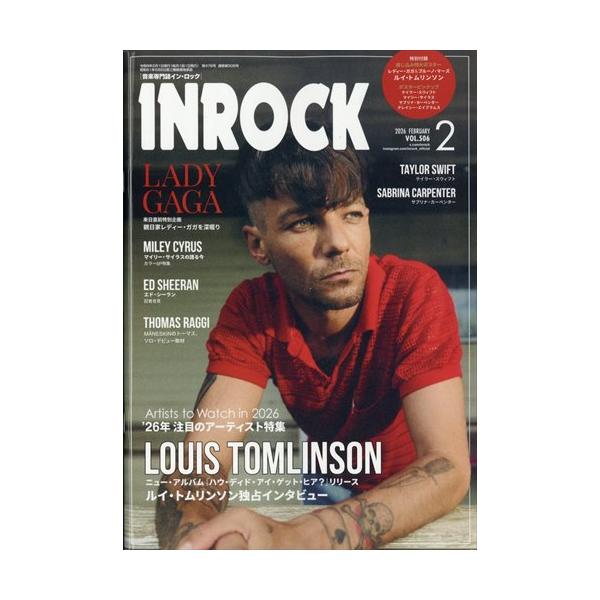 表紙＆巻頭：ルイ・トムリンソン特集：レディー・ガガ綴込：ポスター１点（レディー・ガガ／ルイ・トムリンソン）出版社名 イン・ロック発売日 2026年1月15日雑誌JAN 4912016390265雑誌コード 01639-02