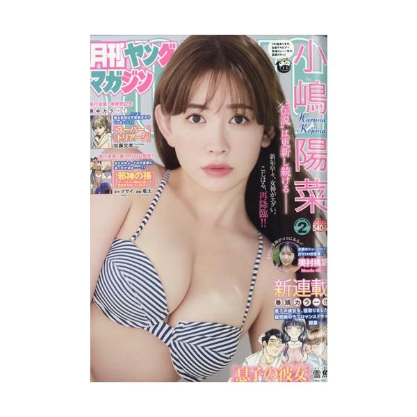 巻頭グラビアは小嶋陽菜ちゃん！　こじはる社長のプレミアムグラビア月刊ヤンマガでも見せちゃいます　巻末グラビアは奥村桃夏ちゃん！フロム京都のニューヒロイン“ももちゃん”月刊YM初登場ヤングマガジン増刊出版社名 講談社発売日 2026年1月20...