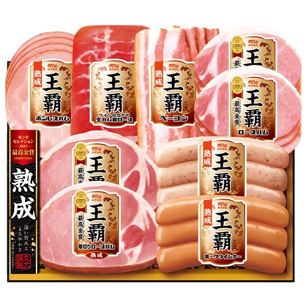 お中元 2026 ハム ウインナー 丸大食品 王覇熟成セット 型番:MO-400 ギフト いなげや イナゲヤお中元 御中元  夏ギフト 人気 高級 お取り寄せ【商品内容】熟成ロースハム 40g×2、熟成ベーコン 45g、熟成ボンレスハム 5...