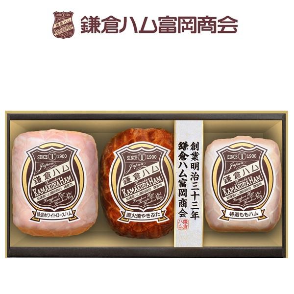 お中元 2026 ハム 焼豚 直火焼 鎌倉ハム富岡商会 鎌倉ハム富岡商会のエンブレム 特選ハム・直火焼やきぶた3本詰め KDS-82T ギフト いなげや イナゲヤお中元【商品内容】特選ホワイトロースハム320g、直火焼やきぶた170g、特選...