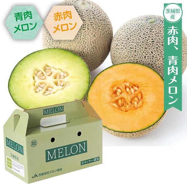春ギフト フルーツ 食べ物 JA茨城旭村 赤肉、青肉メロン 2玉入 いなげや 入学 卒業 就職 祝い 2026 ギフト 高級 人気 プレゼント【商品内容】アンデスメロン 1玉、クインシーメロン 1玉の2玉入青肉、赤肉メロンの2種類の味をお楽...