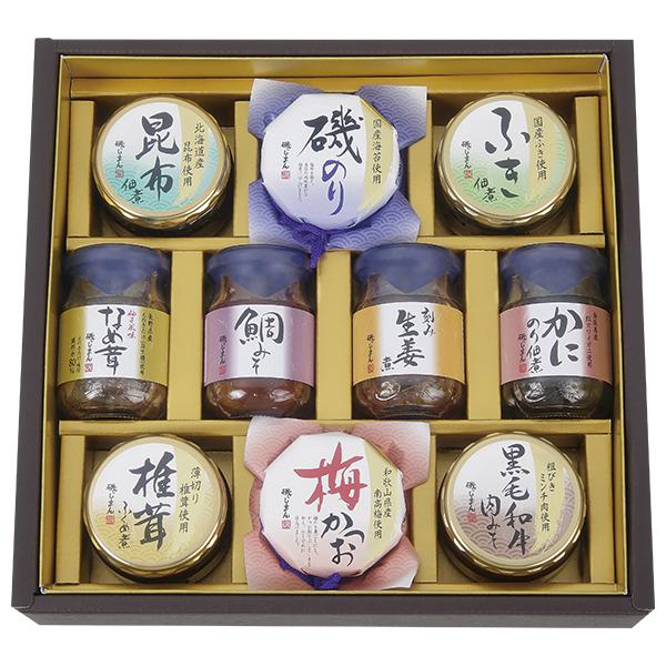お中元 2026 佃煮 瓶詰 磯じまん ごはんのお供瓶詰セット 型番:MT-50 ギフト いなげや イナゲヤお中元 御中元  夏ギフト 人気 高級 お取り寄せ【商品内容】磯のり 90g、梅かつお 90g、昆布佃煮 70g、ふき佃煮 50g、...