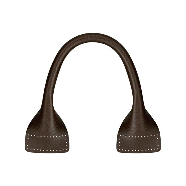 縫い付け部分の幅が広いデザインの持ち手です。・全長：約 32ｃｍ ・太さ：約1cm・幅：約5cm・入数：2本・素材：合成皮革・カラー：全10色※メール便2点までOK※手縫いの穴があいているので、手縫いで縫い付けて下さい。※他店舗と同一在庫の...