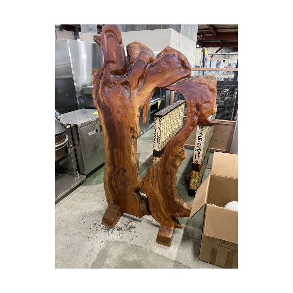 商品名：衝立 一枚板 寸法：W980×D400×H1670 メーカー：不明 型式：不明 保証期間：なし ランク：B 特記事項：傷・汚れあります。  販売店：テンポス仙台店（宮城県仙台市）からの配送です。