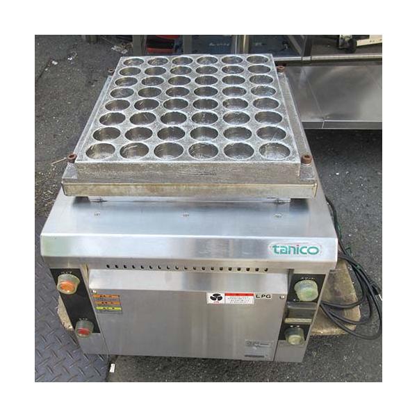 商品名：自動回転たこ焼き器 寸法：W470×D600×H482 メーカー：タニコー 型式：TGRO-48R-45 年式：2022年製 電源：単相100V 50/60Hz共用 コンセントプラグ：あり 消費電力：200W ガス種：LPG(プロパ...