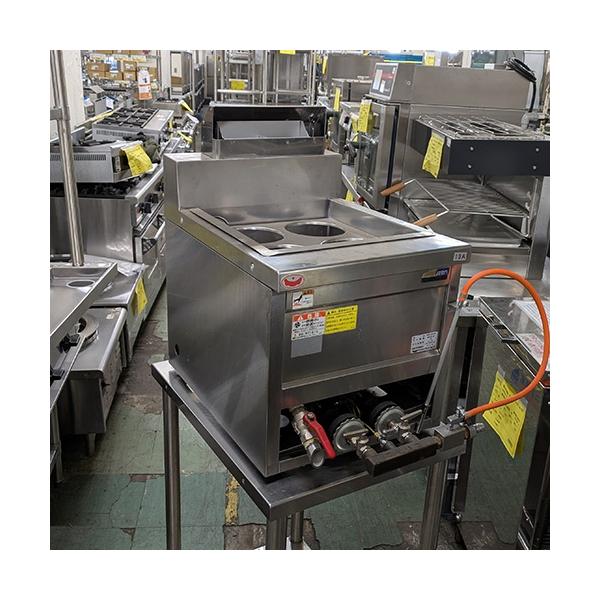 商品名：ラーメン釜 寸法：W400×D545×H400 メーカー：マルゼン 型式：MRK-045TB 年式：2017年製 ガス種：都市ガス【12A・13A】※ガス機器の接続は最寄りの専門業者へご依頼下さい。 ガス消費量：12.2kW ガス接...