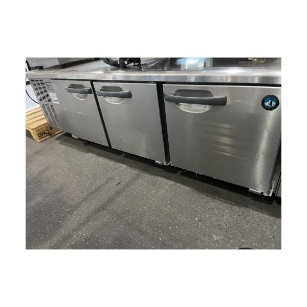 商品名：低冷蔵コールドテーブル 寸法：W1800×D600×H600 メーカー：ホシザキ 型式：RL-180SNC 年式：2016年製 電源：単相100V 50/60Hz共用 コンセントプラグ：あり 消費電力：185/190W 付属品：写真...