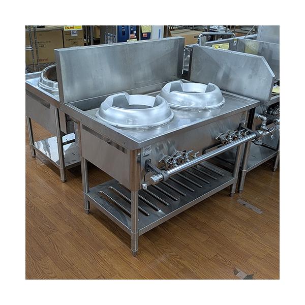 商品名：中華レンジ 寸法：W1000×D750×H750 メーカー：タニコー 型式：CR-100 年式：2018年製 ガス種：都市ガス【12A・13A】※ガス機器の接続は最寄りの専門業者へご依頼下さい。 ガス消費量：46.5kW 付属品：写...