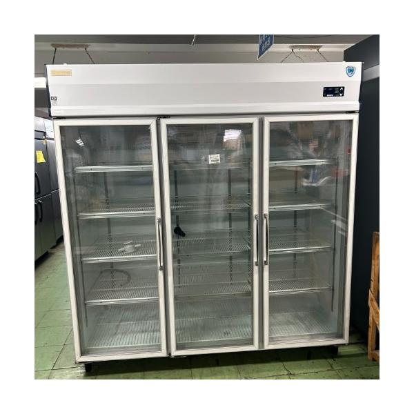 商品名：冷蔵リーチインショーケーススイング扉 寸法：W1800×D800×H1910 メーカー：大和冷機 型式：613AKP-EC 年式：2020年製 電源：三相200V  付属品：写真の通り 説明書：写真の通り 保証期間：納品日より12ヶ...