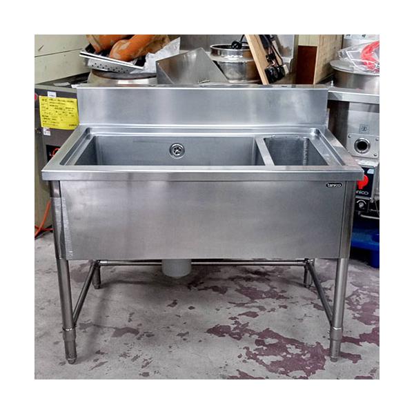 商品名：一槽シンク ダスト付き 三方枠 寸法：W1000×D700×H740 メーカー：タニコー 型式：不明 保証期間：なし ランク：B 特記事項：-  販売店：テンポス東京ラーメン専門館(東京都足立区)からの配送です。