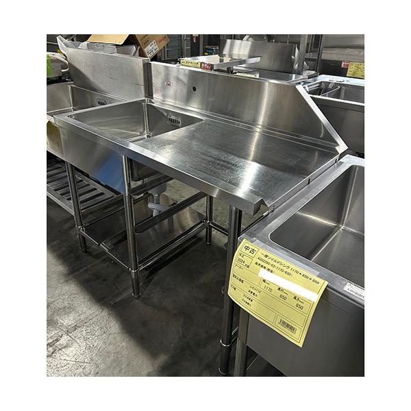 商品名：一槽ソイルドシンク 寸法：W1170×D650×H850 付属品：写真の通り 説明書：写真の通り 保証期間：なし ランク：B 特記事項：-  販売店：テンポス札幌白石店（北海道札幌市）からの配送です。