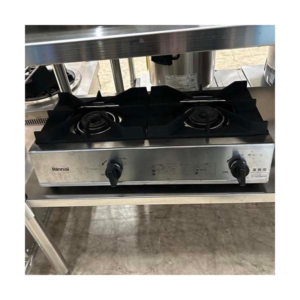 商品名：テーブルコンロ 寸法：W542×D275×H151 メーカー：リンナイ(Rinnai) 型式：RSB-211A 年式：2024年製 ガス種：都市ガス【12A・13A】※ガス機器の接続は最寄りの専門業者へご依頼下さい。 ガス消費量：7...