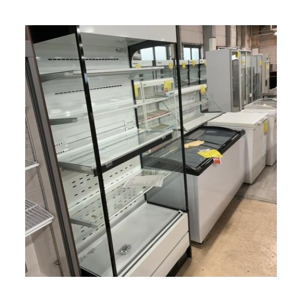 商品名：冷蔵多段オープンショーケース 寸法：W900×D650×H1900 メーカー：フクシマガリレイ(福島工業) 型式：MEU-32WKSA5G 年式：2017年製 電源：単相100V 50/60Hz共用 コンセントプラグ：あり 付属品：...