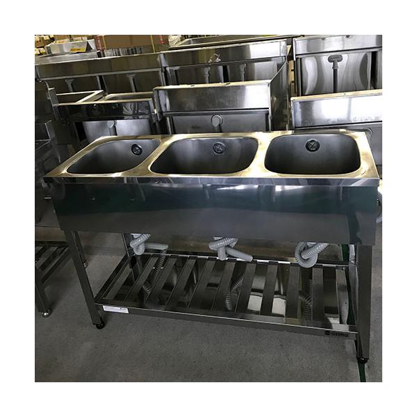 商品名：三槽シンク 寸法：W1200×D450×H800 メーカー：東製作所(アズマ) 年式：不明 保証期間：なし ランク：B 特記事項：-  販売店：テンポス水戸店（茨城県東茨城郡）からの配送です。