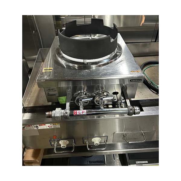 商品名：卓上中華ガステーブル 寸法：W460×D510×H190 メーカー：タニコー 型式：CRU-1 年式：2020年製 ガス種：LPG(プロパンガス)※ガス機器の接続は最寄りの専門業者へご依頼下さい。 ガス消費量：13.9kW 付属品：...