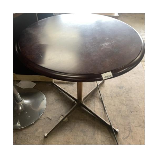 商品名：丸テーブル ダークブラウン 寸法：W750×D750×H730 付属品：写真の通り 説明書：写真の通り 保証期間：なし ランク：A 特記事項：-  販売店：テンポス名古屋西店（愛知県名古屋市）からの配送です。