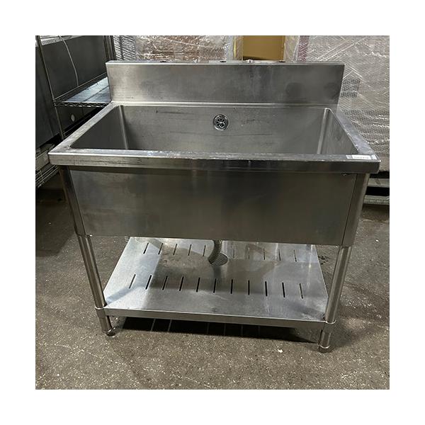 商品名：一槽シンク 寸法：W900×D600×H800 付属品：写真の通り 説明書：写真の通り 保証期間：なし ランク：B 特記事項：-  販売店：テンポス福岡店（福岡県糟屋郡）からの配送です。