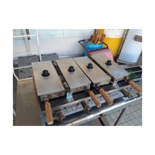 商品名：大判焼き機 寸法：W770×D600×H250 ガス種：LPG(プロパンガス)※ガス機器の接続は最寄りの専門業者へご依頼下さい。 保証期間：なし ランク：B 特記事項：キズ/汚れあり  販売店：テンポス郡山店（福島県郡山市）からの配...