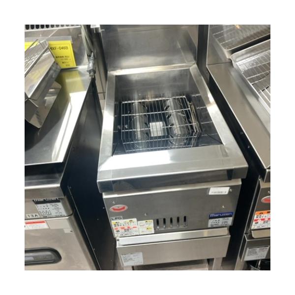 商品名：ガスフライヤー 寸法：W330×D600×H800 メーカー：マルゼン 型式：MGF-13K 年式：2018年製 ガス種：LPG(プロパンガス)※ガス機器の接続は最寄りの専門業者へご依頼下さい。 保証期間：納品日より12ヶ月(離島や...