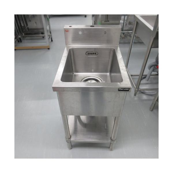 商品名：一槽シンク 寸法：W450×D600×H800 メーカー：マルゼン 付属品：写真の通り 説明書：なし 保証期間：なし ランク：B 特記事項：バックガード150  販売店：テンポステンポスTOC五反田（東京都品川区）からの配送です。