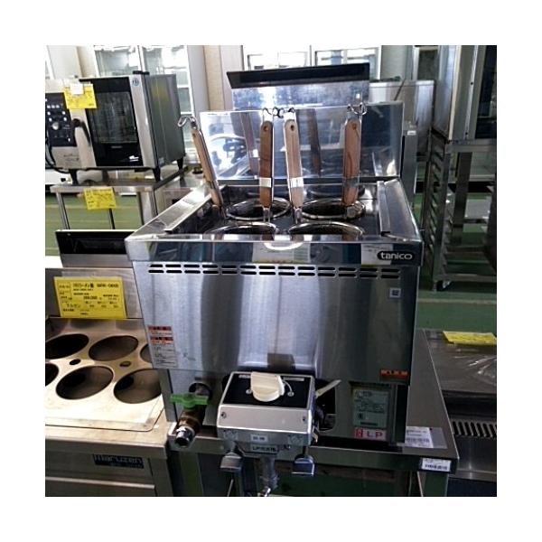 商品名：卓上ゆで麺機(4テボ) 寸法：W440×D600×H400 メーカー：タニコー 型式：TCU-4445X’23 年式：2023年製 ガス種：LPG(プロパンガス)※ガス機器の接続は最寄りの専門業者へご依頼下さい。 保証期間：納品日よ...
