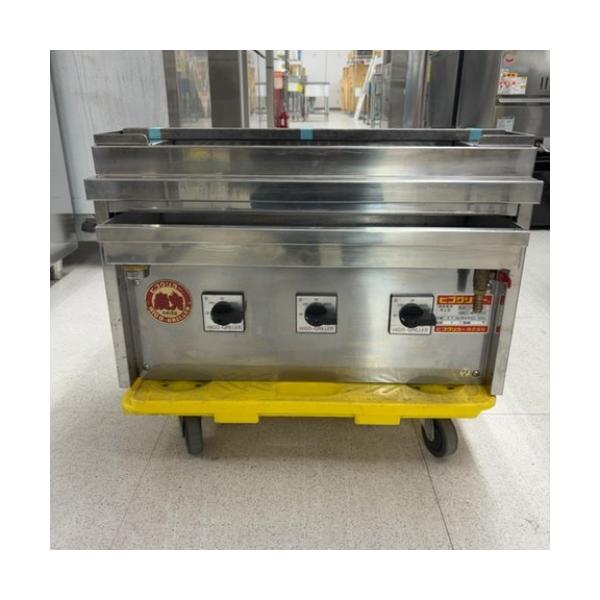 商品名：卓上ヒゴグリラー 寸法：W610×D410×H390 メーカー：ヒゴグリラー 型式：3P-204KC 電源：三相200V 50/60Hz共用 コンセントプラグ：あり ガス種： 保証期間：納品日より12ヶ月(離島や一部地域では保証対象...