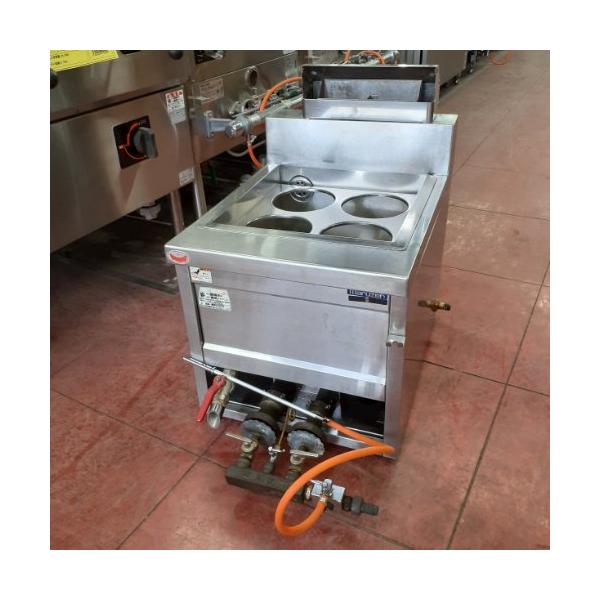 商品名：卓上ゆで麺機 寸法：W400×D545×H400 メーカー：マルゼン 型式：MRK-045TB ガス種：都市ガス【12A・13A】※ガス機器の接続は最寄りの専門業者へご依頼下さい。 ガス消費量：12.2kW ガス接続口：13mm 保...