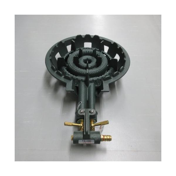 商品名：鋳物コンロ 寸法：W495×D330×H120 メーカー：タチバナ製作所 型式：TS-210H ガス種：都市ガス【12A・13A】※ガス機器の接続は最寄りの専門業者へご依頼下さい。 ガス消費量：6.95kW ガス接続口：13mm 重...