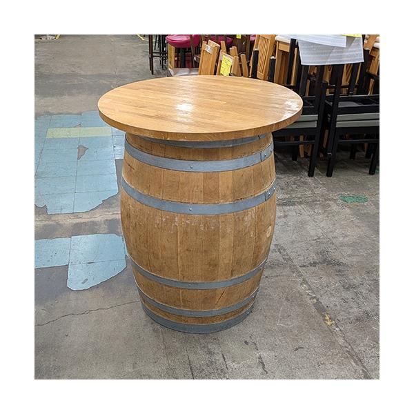 商品名：樽テーブル 天板ナチュラル 寸法：W800×D800×H970 保証期間：なし ランク：B 特記事項：-  販売店：テンポス新宿店（東京都新宿区）からの配送です。