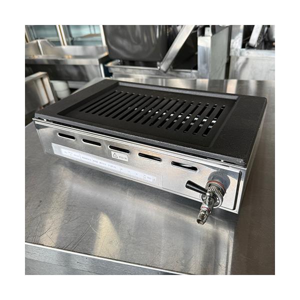 商品名：ガス焼肉器「王者」 寸法：W380×D288×H111 メーカー：山岡金属工業 型式：Y-18T ガス種：都市ガス【12A・13A】※ガス機器の接続は最寄りの専門業者へご依頼下さい。 保証期間：納品日より3ヶ月(離島や一部地域では保...