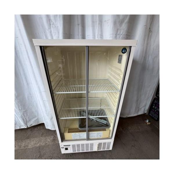 商品名：冷蔵ショーケース小型 206L 寸法：W700×D450×H1410 メーカー：ホシザキ 型式：SSB-70CT2 年式：2018年製 電源：単相100V 50/60Hz共用 コンセントプラグ：あり 消費電力：180/195W 内容...