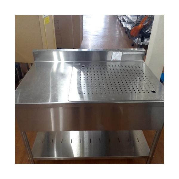 商品名：一槽シンク 台付き 寸法：W1100×D750×H800 メーカー：マルゼン 付属品：写真の通り 説明書：写真の通り 保証期間：なし ランク：B 特記事項：-  販売店：テンポス新潟店（新潟県新潟市）からの配送です。