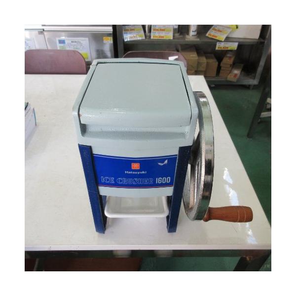 商品名：手動式アイスクラッシャー 初雪 寸法：W315×D260×H311 メーカー：中部コーポレーション 型式：HA-1600 年式：不明 ガス種： 重量：6kg 付属品：写真の通り 説明書：あり 保証期間：なし ランク：B 特記事項：-...