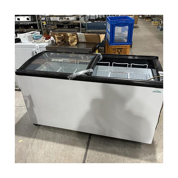 商品名：冷凍ショーケース 寸法：W1435×D606×H842 メーカー：テンポスオリジナル 型式：TBSC-263F 年式：2025年製 電源：単相100V 50/60Hz共用 コンセントプラグ：あり 消費電力：220/255W 内容積：...